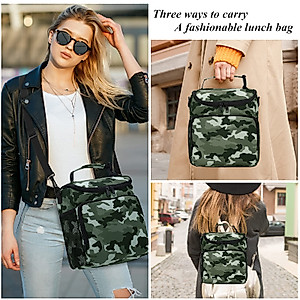 UYLIA Lunch Box for Men,Insulated Lunch Bag Women with Adjustable Shoulder Strap, Cooler Bag with Drinks Holder for Adult Work Picnic Beach Workout