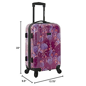 Travelers Club Bella Caronia 3 Piece or 20" Carry-On Voguish Luggage Set, Style Flora