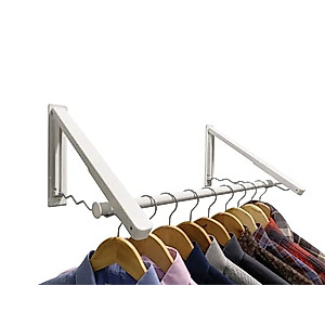 Wave Rack Closet Organizer Folding Hanger Rack, Wall-Mounted