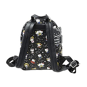 Loungefly Hello Kitty Zodiac Print Mini Backpack (One_Size, Black)