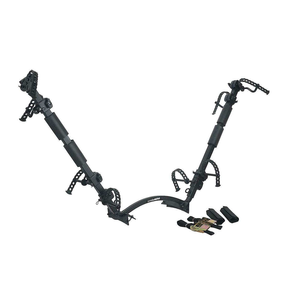 Let's Go Aero TireBiter 2-Bike VRack Carrier for Spare Tires | Back-up Camera Compatible (Model B00987)