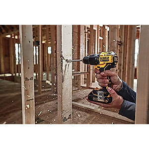 DEWALT ATOMIC 20V MAX* Hammer Drill, Cordless, Compact, 1/2-Inch, 2 Batteries (DCD709C2)
