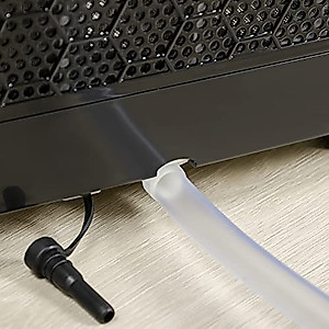 HOMCOM 8,000 BTU Smart WiFi Portable Air Conditioners for Rooms Up to 215 Sq. Ft., Cool Dehumidifier Fan 3-in-1 Portable AC Unit with Remote, 24H Timer, Window Mount Kit Included, Black