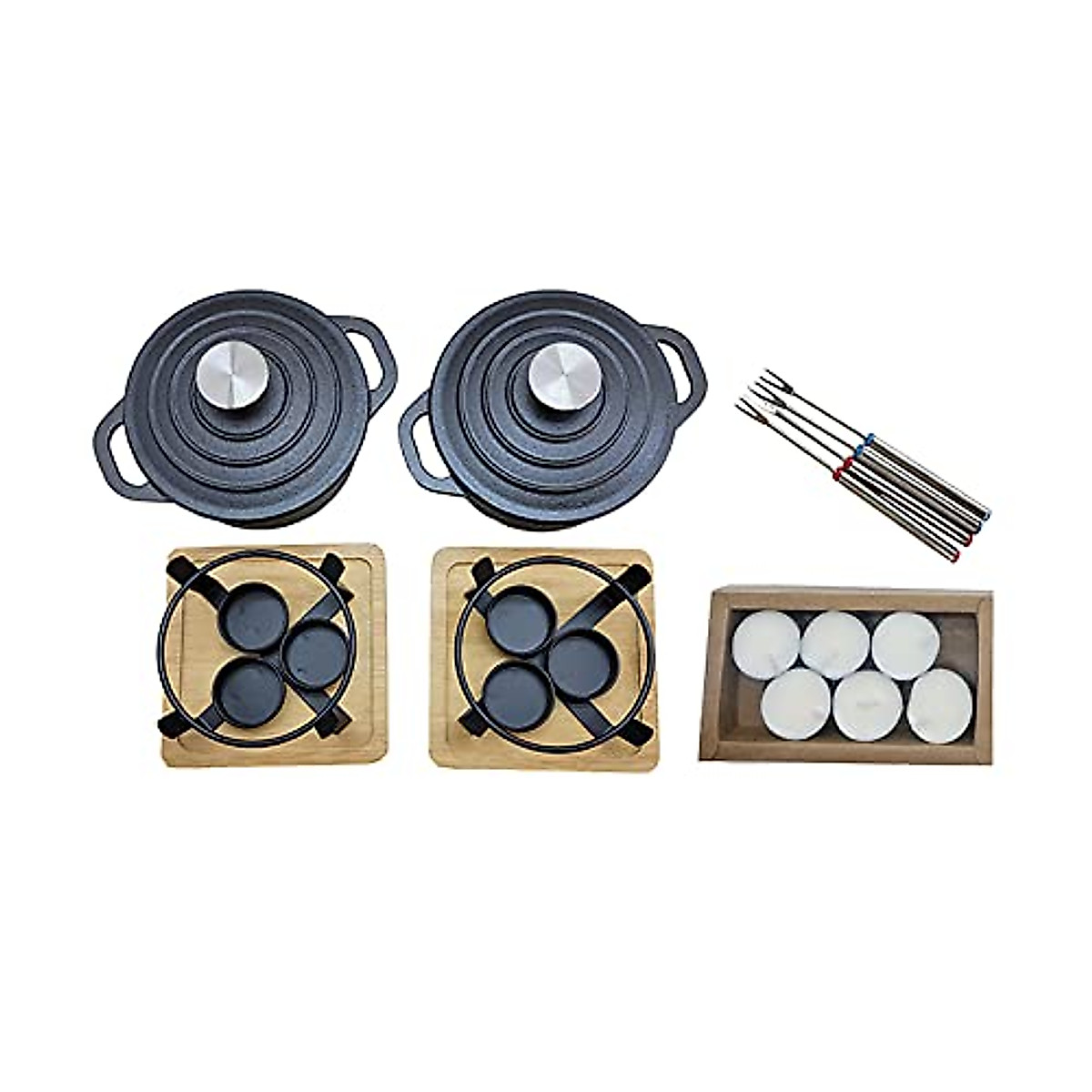 HAWOK Cast Iron Pre-Seasoned Dutch Oven with Trivet…