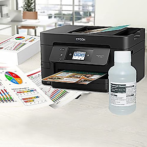 JEJEMI Printhead Cleaning Kit for Epson Canon Brother Lexmark Hp Printer Fluid Sublimation Ink Pigment Dye 3.4oz 100ml, Transparent