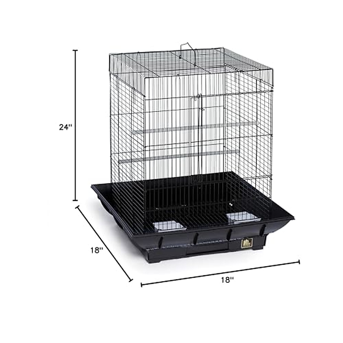 Prevue Hendryx SP850B/B Clean Life Cockatiel Cage, Black, 1/2"