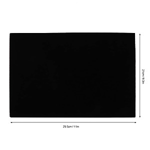 Adhesive Sheet Black Adhesive Back Sheet, 10Pcs Jewelry Box Lint Lining Sticky Flocked Cloth, 11 x 8.3 Inch Self Adhesive Felt Fabric Jewelry Box Felt Liner, DIY Black Fabric Sticky for Jewelry Watch