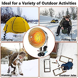 ROVSUN 15,000 BTU Propane Tank Top Heater, Portable Propane Gas Infrared Heater with Tip-over Switch & Safety Shut-off Valve for Outdoor Camping Fishing Backyard Patio (Propane Cylinder not Included)