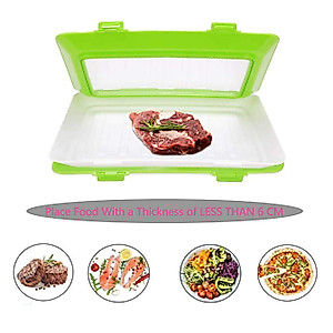 Food Plastic Preservation Tray,Stackable Food Tray Reusable Creative Food Preservation Tray for Food Preservation 2 Pack