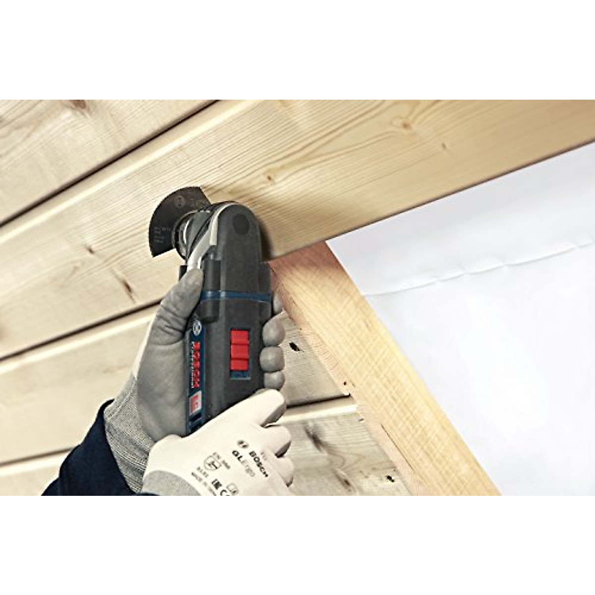 BOSCH OSL006 5-Piece Starlock Oscillating Multi Tool Assorted Set Blades for Mixed Applications in Metal, Wood and Other General Purpose Materials with Included Pouch