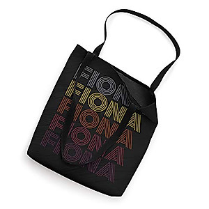 Personalized Name Fiona Retro Shopping Travel Vintage Style Tote Bag