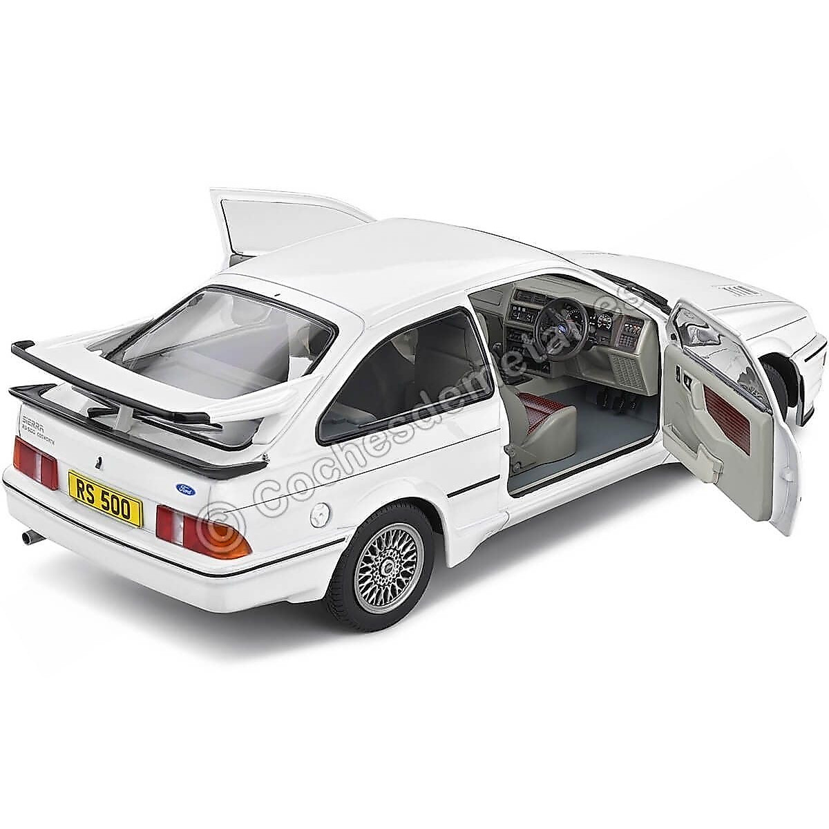 Solido S1806104 1:18 1987 Sierra RS500-White Ford Collectible Miniature car, White