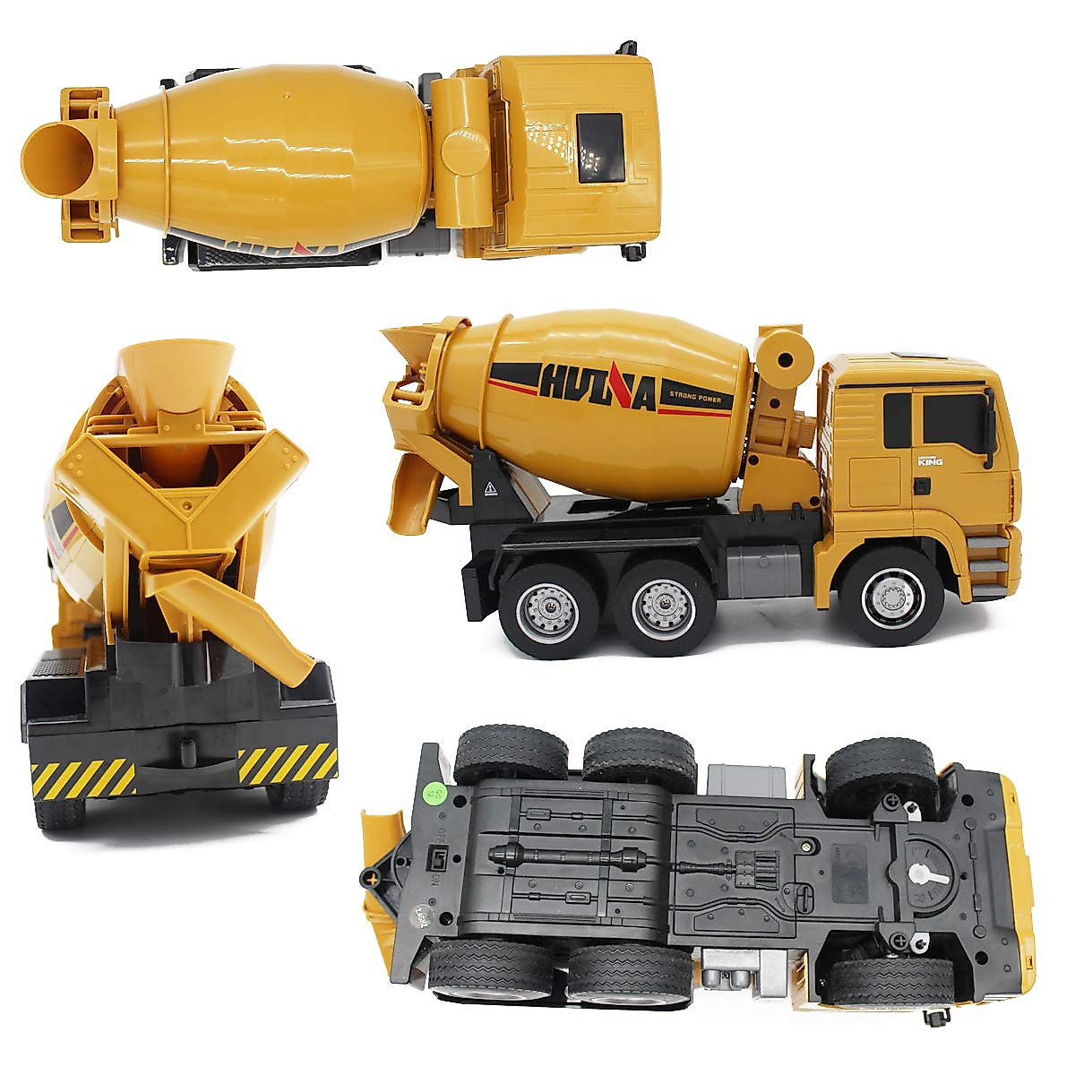 Fistone RC Cement Mixer Truck 6 Channel 1/18 Scale Auto Dumping Construction Vehicle Toy for Kids Boys Age 8 10 12 Years Old