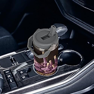 SYJTGDE Large Capacity Car Cup Garlic in Flower Basket Fashionable Upgrade Car Cup Advanced And Beautiful Travel Cup