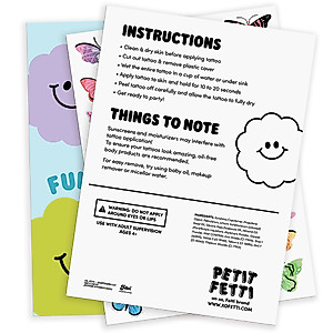 xo, Fetti Butterfly Temporary Tattoos - 46 Glitter Styles | Rainbow Fairy Birthday Party Supplies, Monarchs, Hearts, Flowers, Garden Arts and Crafts