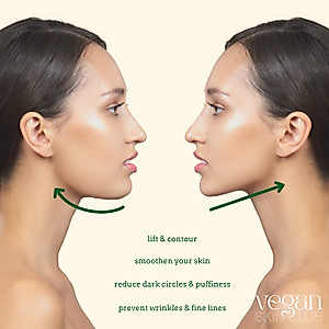 Vegan Skin Club Rose Quartz Gua Sha Stone | Natural Skincare Massage Tool for Women | Wellness Face Sculptor & Massager with Anti-Aging Effects