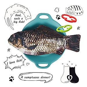 Outus 2 Pcs Fish Shaped Pencil Case Interesting Fish Pen Bag Funny Pencil Pouch Coin Purse with Padded Thick Foam Lining and 8 Pcs Cute Fish Pens for Office School Classroom Home(Black,Classical)