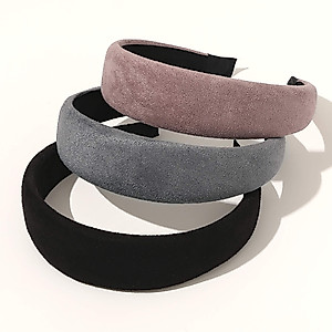 Ivyu Headbands for Women Head Bands - Fashion Womens Headband Diademas Para Mujer De Moda Hair Accessories Hairbands for Girls No Slip Cute Black Pink Gray Headband Gift for Women