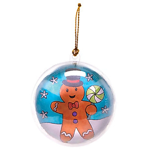 Baker Ross AT163 Christmas Colour in Baubles, Festive Arts and Crafts (Pack of 8), Assorted