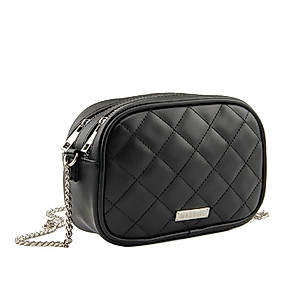 MAXWISE Quilted Crossbody Bags Crossbody Purse Small Crossbody Shoulder Bag with Chain Strap Side Purse for Women
