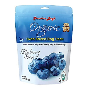 Grandma Lucy's Organic Oven Baked Dog Treats - Blueberry, 14 oz