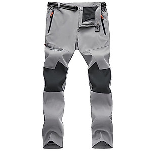 MAGCOMSEN Hiking Pants for Men Waterproof Pants Quick Dry Pants Snow Pants Ski Pants Snowboard Pants Winter Pants Softshell Pants Cycling Pants Mens Work Pants