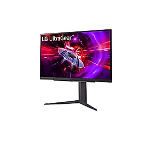 LG 27" UltraGear QHD (2560x1440) Gaming Monitor, 240Hz, 1ms, VESA DisplayHDR 400, G-SYNC and AMD FreeSync Premium, HDMI 2.1, DisplayPort, 4-Pole HP Out DTS HP:X, Tilt/Height/Pivot Stand, Black