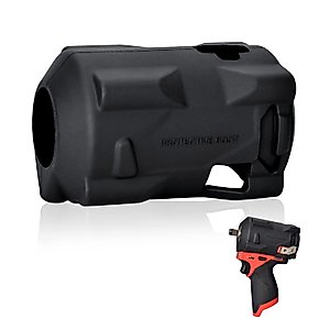 49-16-2554 M12 Fuel Impact Driver Protective Boot Cover, Fit for Milwaukee M12 Fuel 1/2 (2555-20, 2555P-20) & 3/8 Stubby Impact Wrenches (2554-20)