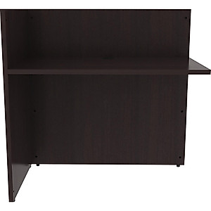 Lorell LLR18309 42 in. Laminate Contemporary Reception Desk Espresso