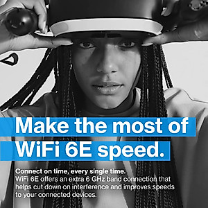 Linksys Velop Pro WiFi 6E Mesh Router - Cognitive Mesh with 6 GHz, 5.4 Gbps Speeds, 9000 sq. ft. Coverage, 200+ Devices - 3 Pack