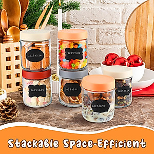 Hushee 12 Pcs 16 oz Overnight Oats Containers with Lids Wide Mouth Mason Jars Leak Proof Yogurt Containers with Lids Meal Containers for Parfait Fruit Salad Dressing Beans Sugar Storage Supplies