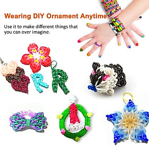 Yehtta Gifts for 8-10 Year Old Girls Rubber Bands Loom Kit Kids Art Crafts DIY Toys Bracelet Making Kit Personalized Handmade Beads Rubber Band Christmas Birthday Gift for Kids