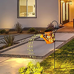 Ostweer Upgrated Solar Watering Can Light, 90LED Outdoor Hanging Solar String Lights, Large Waterproof Garden Landscape Lantern, Decoration Gift for Front Porch Patio Yard Pathway