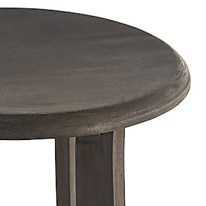 Christopher Knight Home Pike Outdoor Acacia Wood Barstools, 2-Pcs Set, Dark Grey Finish