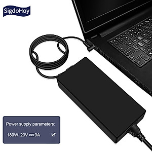 180W Zephyrus Charger ADP-180TB H for ASUS ROG Zephyrus G14 G15, ASUS TUF Gaming F15 F17 A15 A17 Laptop AC Adapter Power Supply Cord 20V 9A