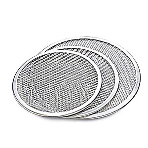 AKOAK Nonstick Bakeware Aluminium Pizza Stone Mesh Pizza Screen,1-Pack (10 inches)