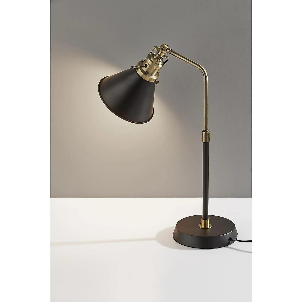 Adesso SL3740-01 Arthur Desk Lamp, Black and Gold