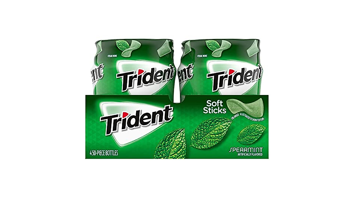 Trident Unwrapped Spearmint Sugar Free Gum Bulk Pack | Fresh Breath ...