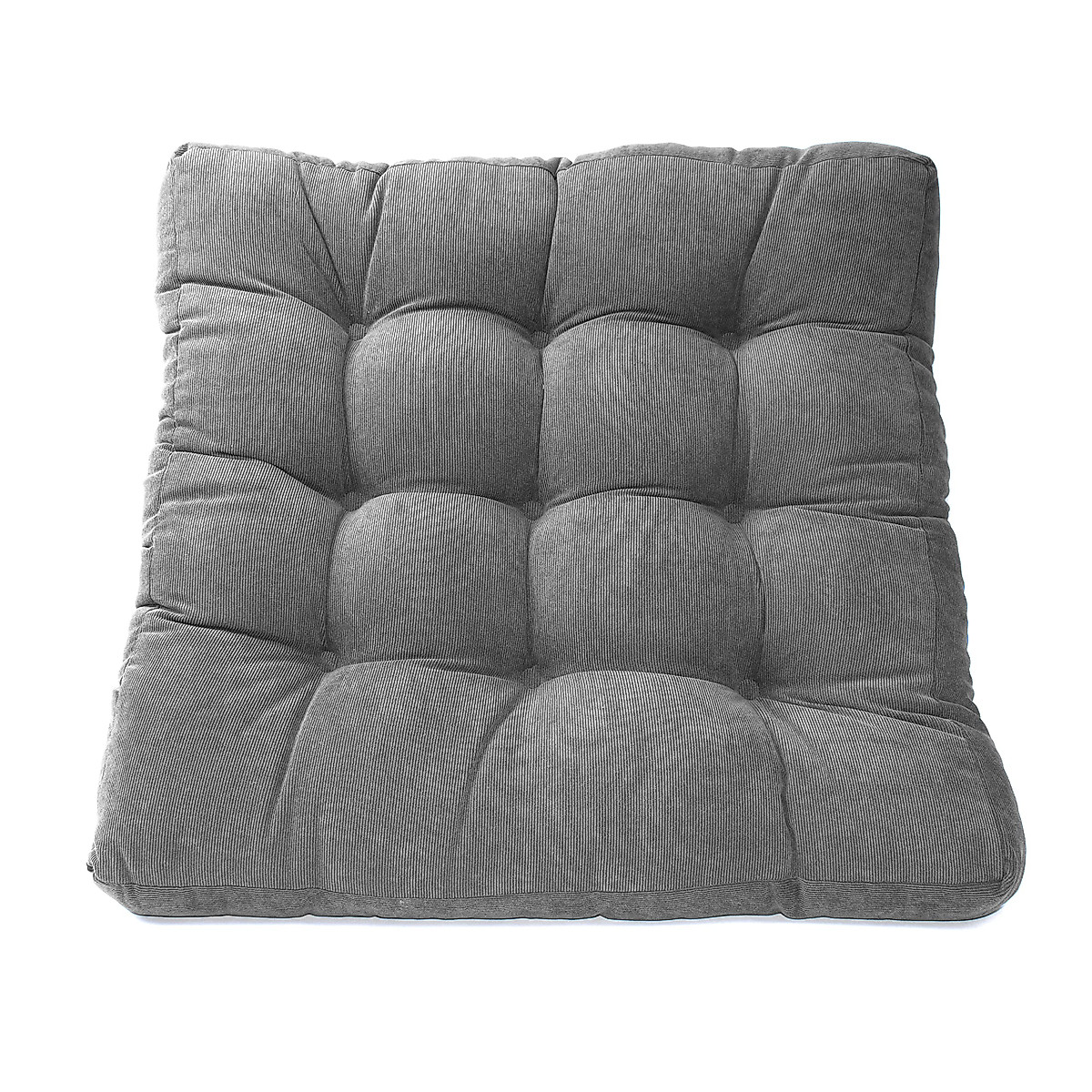 LANITI 24” Inch Extra Large Floor Cushions Tufted Floor Pillow for Adults Square Meditation Ultimate Comfort Oversized Pillows for Floor Cushion (Charcoal)