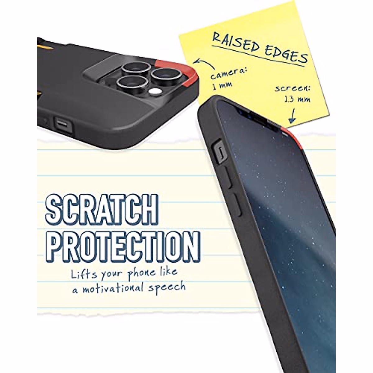 Smartish iPhone 13 Pro Wallet Case - Wallet Slayer Vol. 1 [Slim + Protective] Credit Card Holder - Black Tie Affair