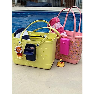 Phone Holder Compatible with Bogg Bag Accessories - Universal Size Also Compatible with Simply Southern Bag - Fully Closable Phone Case for Silicone Tote Bag - Water Resistant Wont Fall Out or Get Wet