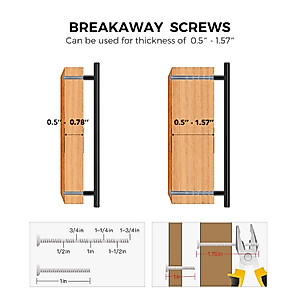 Home Expert 5 Pack 10 Inch Black Cabinet Handles Matte Black Cabinet Pulls Black Dresser Drawer Pulls Stainless Steel Kitchen Cabinet Handles Matte Black 10-1/2 Inch Overall Length