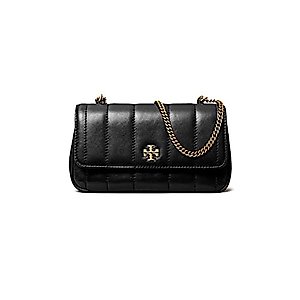 Tory Burch Women's Kira Mini Flap, Black, One Size
