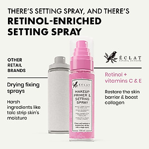 Makeup Setting Spray & Primer, Long Lasting Setting Spray Makeup & Primer Face Makeup for Matte Finish & Oil Control, Hydrating & Brightening Makeup Setting Spray for Face, Setting Spray Makeup