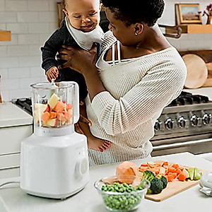 The First Years First Fresh Foods Blender & Steamer 2 in 1 - Baby Food Maker for Healthy Homemade Baby Food – Easy-to-Clean Baby Food Processor – Dishwasher safe –3.5 Cup Capacity