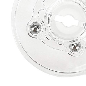 Geesatis 4 Pcs Acrylic Tiny Lazy Susan 2.5 inch Rotating Turntable Organizer Bearings Round Swivel Plate, Smooth Swivel Plate for Kitchen Base Turn Dining Table, Clear