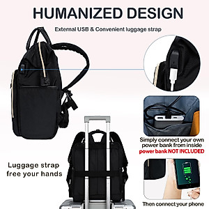 KROSER Laptop Backpack 17" Stylish Backpack Water Repellent College Casual Daypack with USB Port Travel Business Work Bag for Men/Women-Quilted