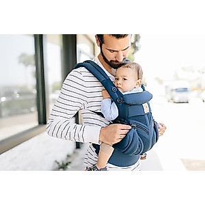 Ergobaby Omni 360 All-Position Baby Carrier for Newborn to Toddler with Lumbar Support & Cool Air Mesh (7-45 Lb), Midnight Blue