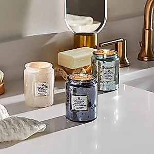 Voluspa Coconut Papaya Candle | Small Glass Jar | 5.5 Oz. | 50 Hour Burn Time | Hand-Poured Coconut Wax + All Natural Wicks for a Clean Burn | Vegan | Poured in The USA