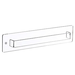 MyGift Modern Wall Mounted Clear Acrylic Sunglasses Hanger Rack, Eyewear Display Rail Holder